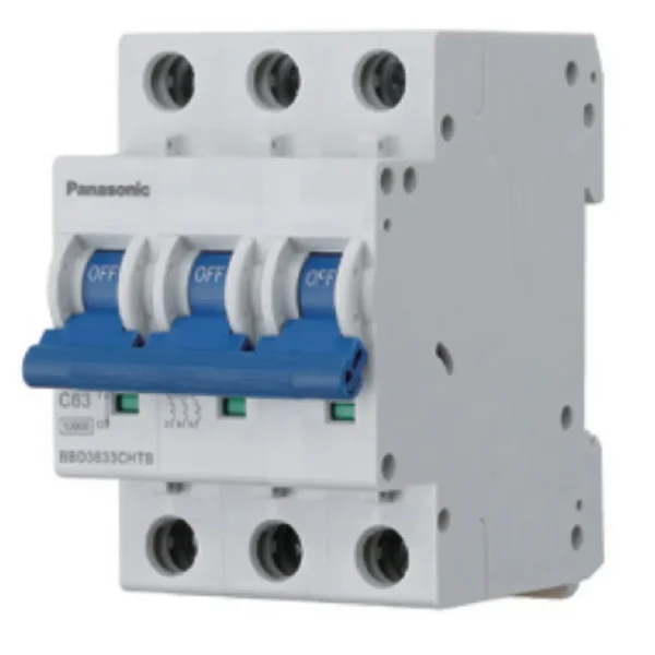 MCB 6A Three Pole 3P3E, DIN Rail, 6kA, Cable/Pin-typebusbar ...