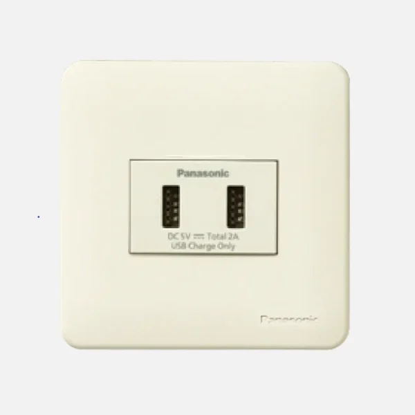 Full Color Series Accessories 1-Gang, 2-Device 2-Port USB Charger ...