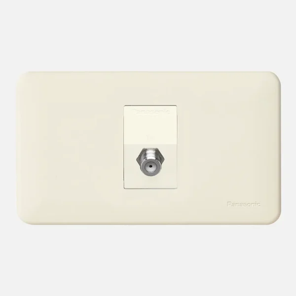 Full Color Series Accessories 1-Gang 1-Device TV Socket F Type with ...